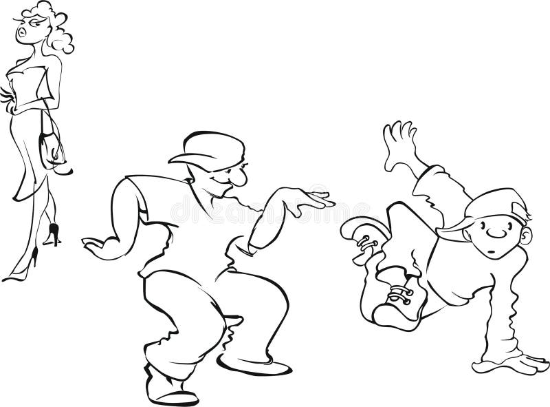 Break dance stock vector. Illustration of teenager, break - 3804004
