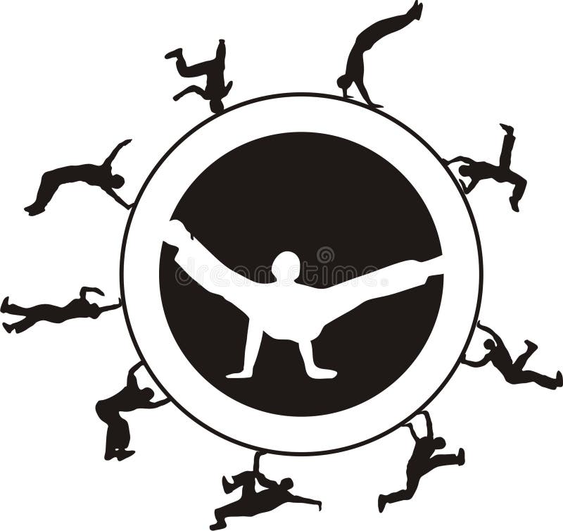 Dance in the moon stock illustration. Illustration of harmony - 4805042