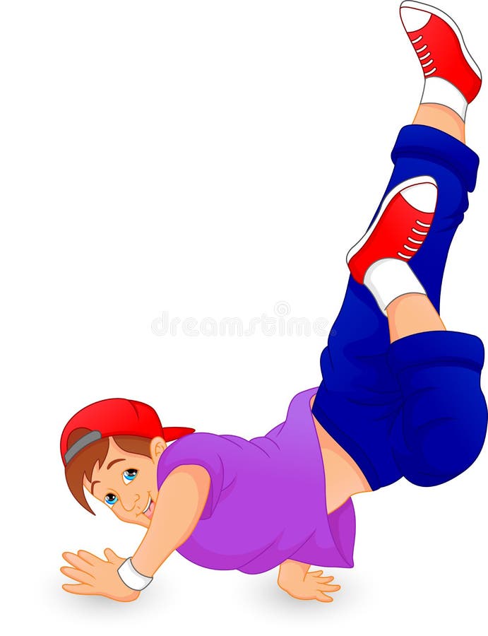 Break dance boy stock vector. Illustration of break - 103467863