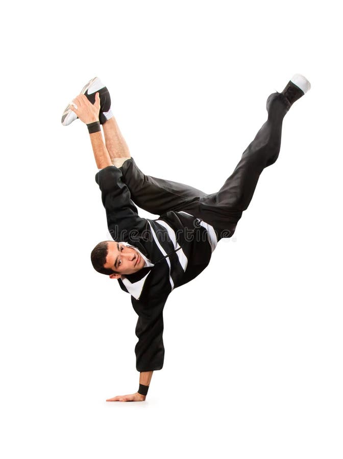 Break-dance Di Dancing Dell'adolescente Nell'azione Fotografia Stock ...
