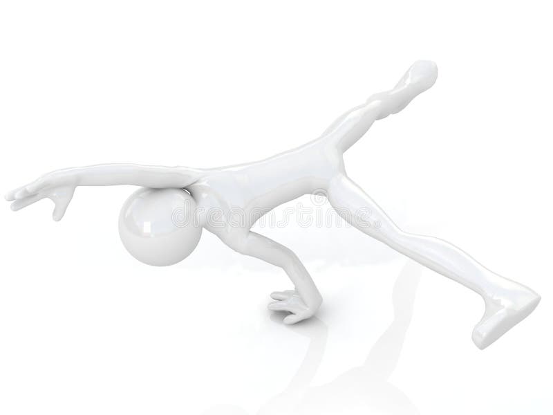 Break-dancer. stock illustration. Illustration of dancer - 24297701