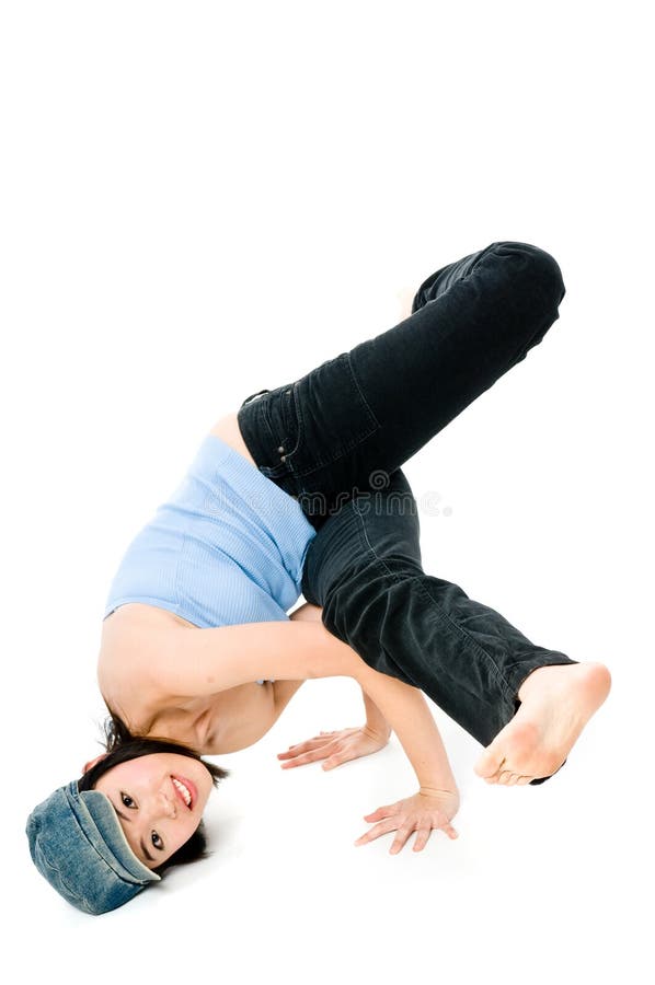 Break Dancing stock photo. Image of long, female, woman - 3688434