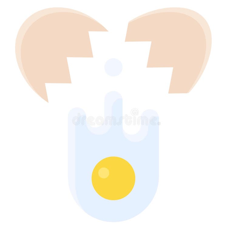 Break an Egg Icon, Bakery and Baking Related Vector Stock Vector ...
