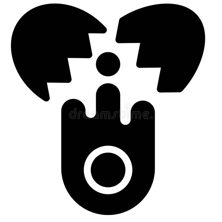 Break an Egg Icon, Bakery and Baking Related Vector Stock Vector ...