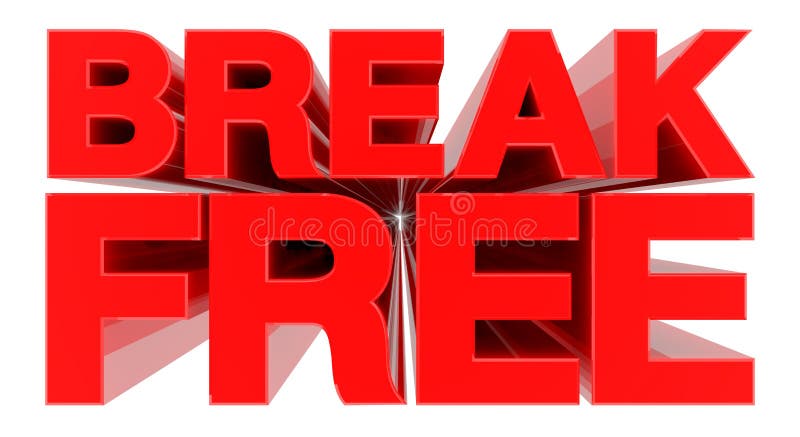 Break Free from the Chains - Man on Hilltop Braking the Chains with ...