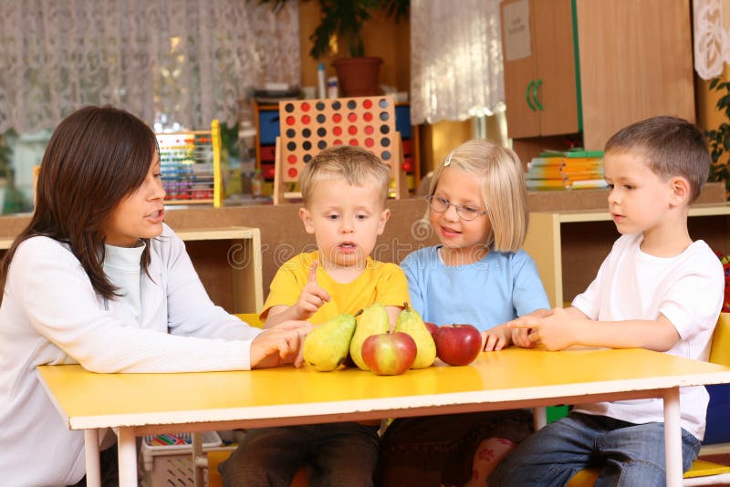 Break for fruits stock image. Image of teach, classroom - 3230059
