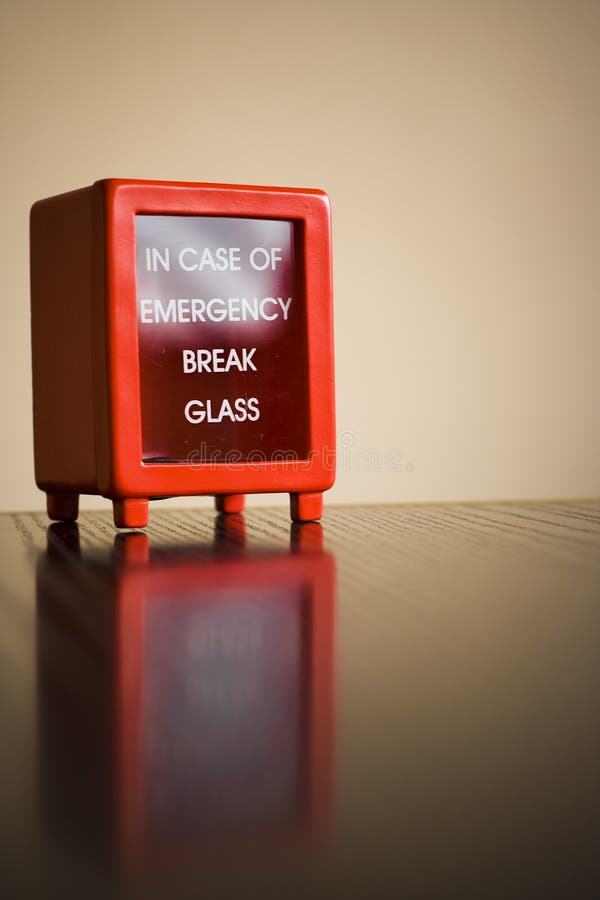 Break glass stock image. Image of wall, words, coin, emergency - 15316737