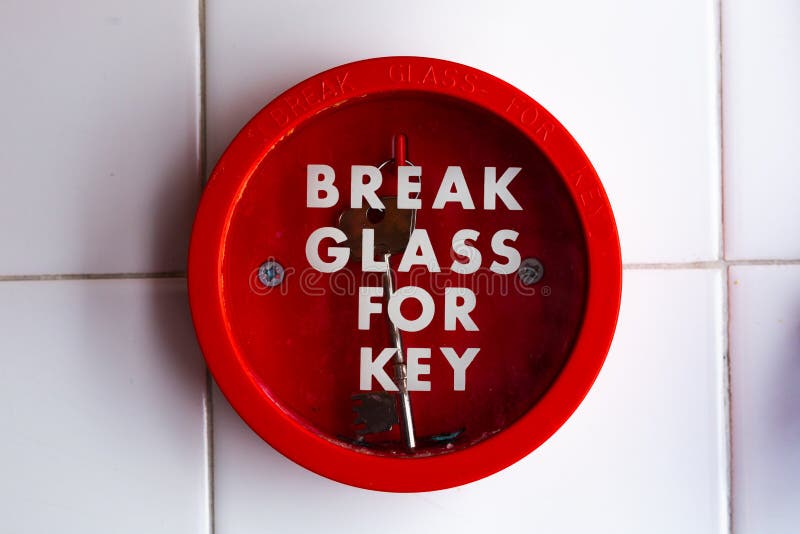 Break glass for key stock image. Image of code, ring - 181640985