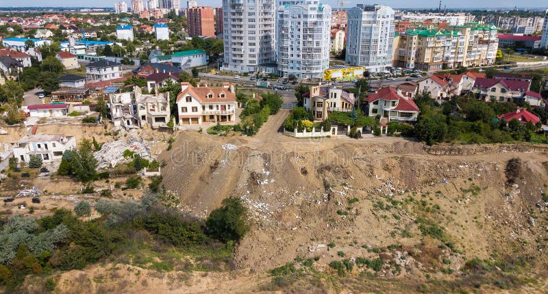 Break in the Ground after an Earthquake Stock Photo - Image of land ...