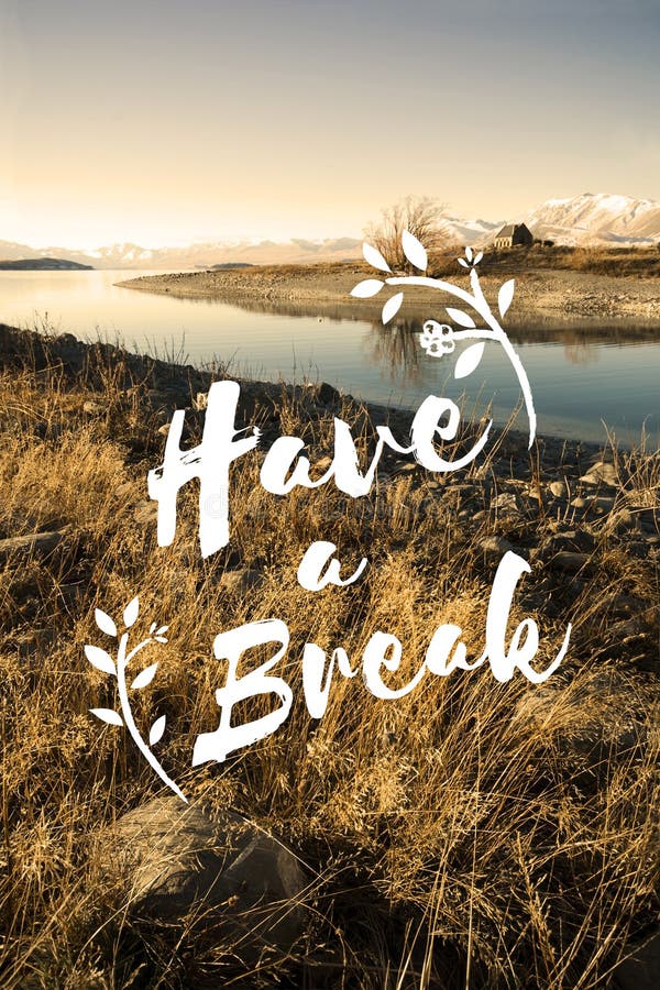 Break Holiday Vacation Relax Rest Concept Stock Illustration ...