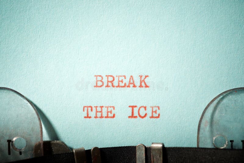 Break the ice phrase stock image. Image of idea, title - 319561759