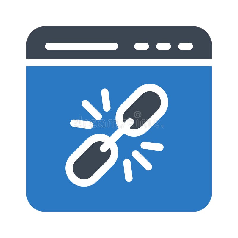 Break Vector Glyph Color Icon Stock Vector - Illustration of internet ...