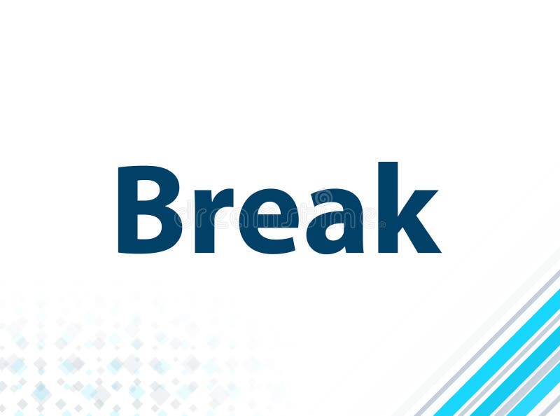 Break Modern Flat Design Blue Abstract Background Stock Illustration ...