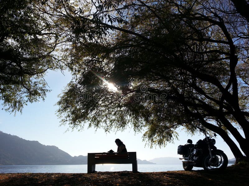 Break in the lake stock photo. Image of araucania, breake - 93121482