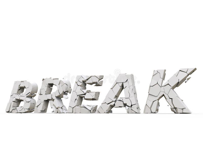 Break - Medium Fractures All Over Stock Illustration - Illustration of ...