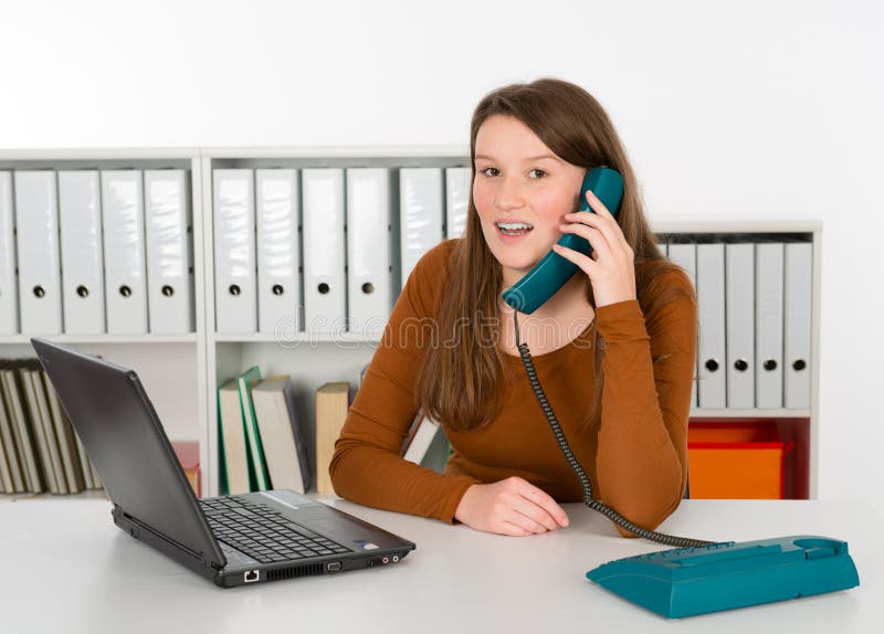 Break in the office stock image. Image of phone, beautiful - 42612811