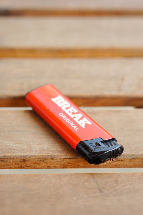 Break Original gas lighter editorial photo. Image of wooden - 196619761