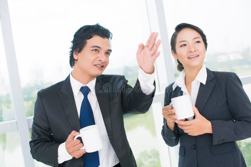 Break with partner stock photo. Image of coffeebreak - 28928662