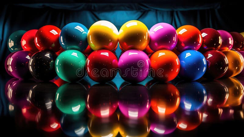 Break pool table balls stock illustration. Illustration of scratch ...
