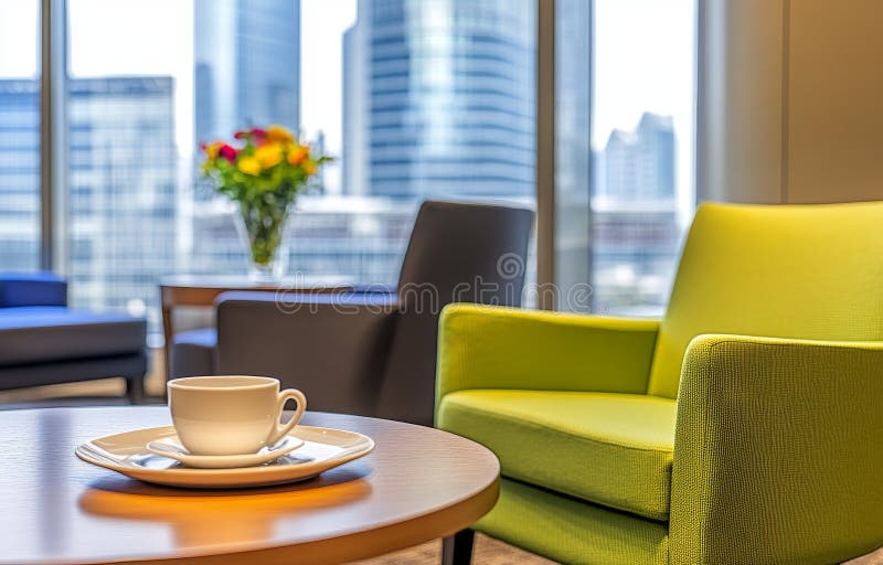 This Break Room in the Office is Characterized by Its Modern and Bright ...