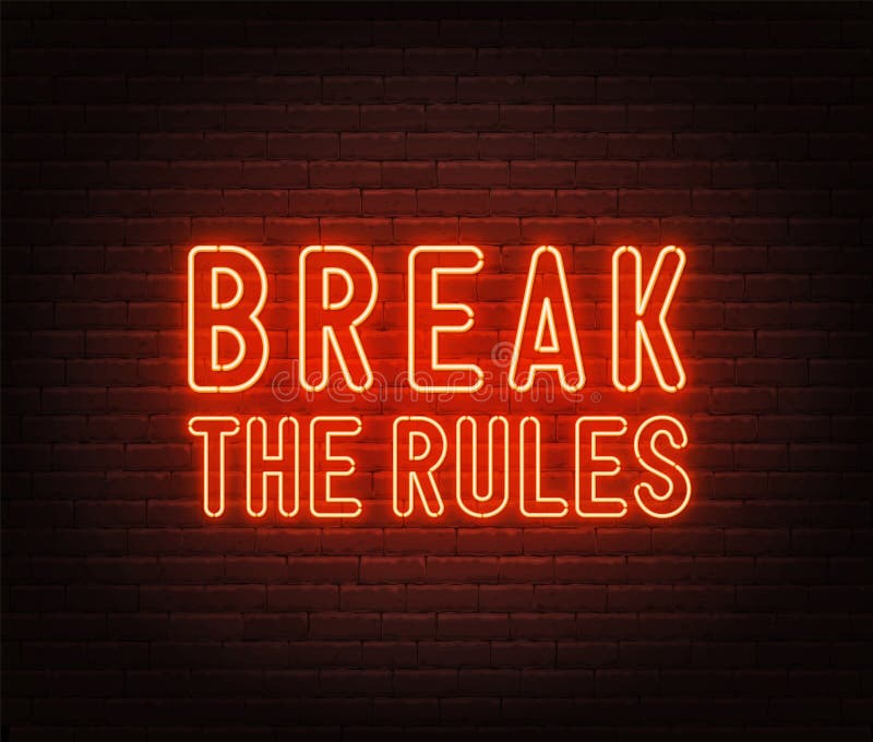 Rules Neon Stock Illustrations – 547 Rules Neon Stock Illustrations ...