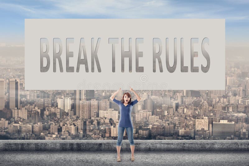 Break the rules stock image. Image of employee, innovation - 55919039