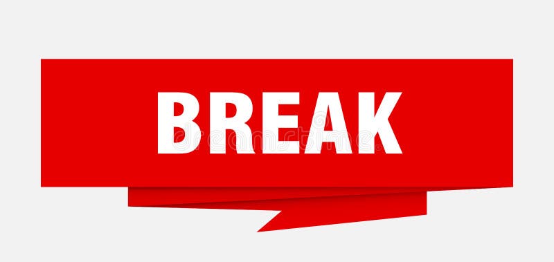 Break stock vector. Illustration of label, seal, insignia - 124343965