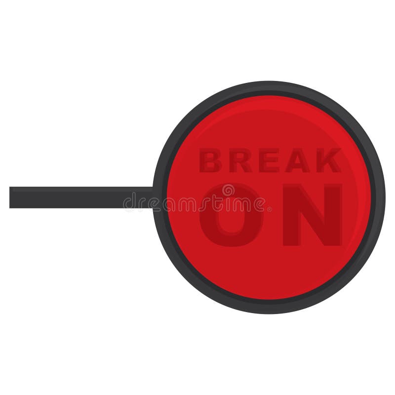 Break on Signboard. Vector Illustration Decorative Design Stock Vector ...