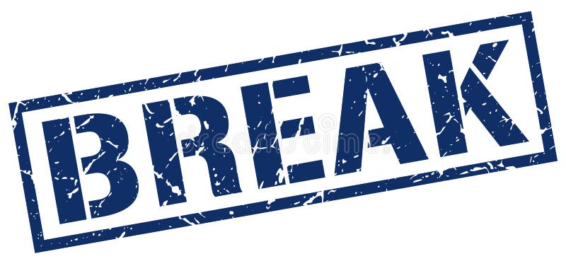 Break stamp stock vector. Illustration of isolated, seal - 122012783