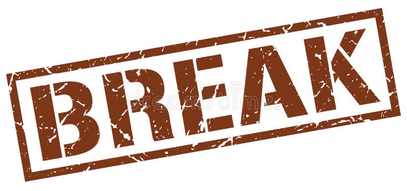 Break stamp stock vector. Illustration of seal, square - 122003250