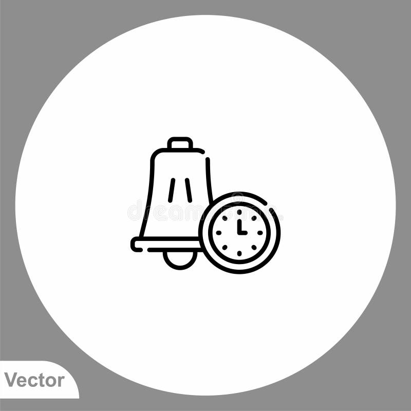 Break Tim Vector Icon Sign Symbol Stock Vector - Illustration of black ...