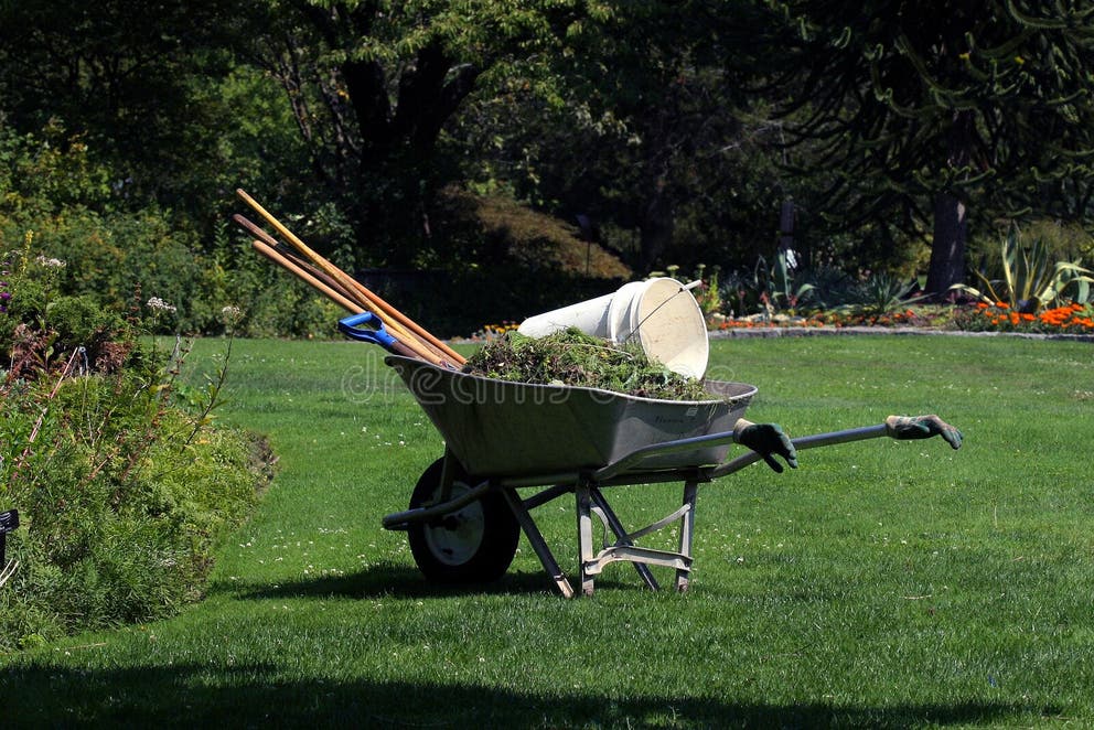 Break time stock photo. Image of pail, rest, gardening, finished - 17470