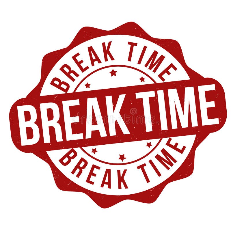 Break Time Sign Clipart