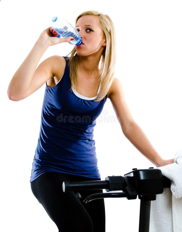 Break in training stock image. Image of attractive, active - 24050577