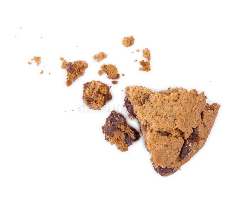 Break Up Cookies with Chocolate Pieces Stock Image - Image of ...