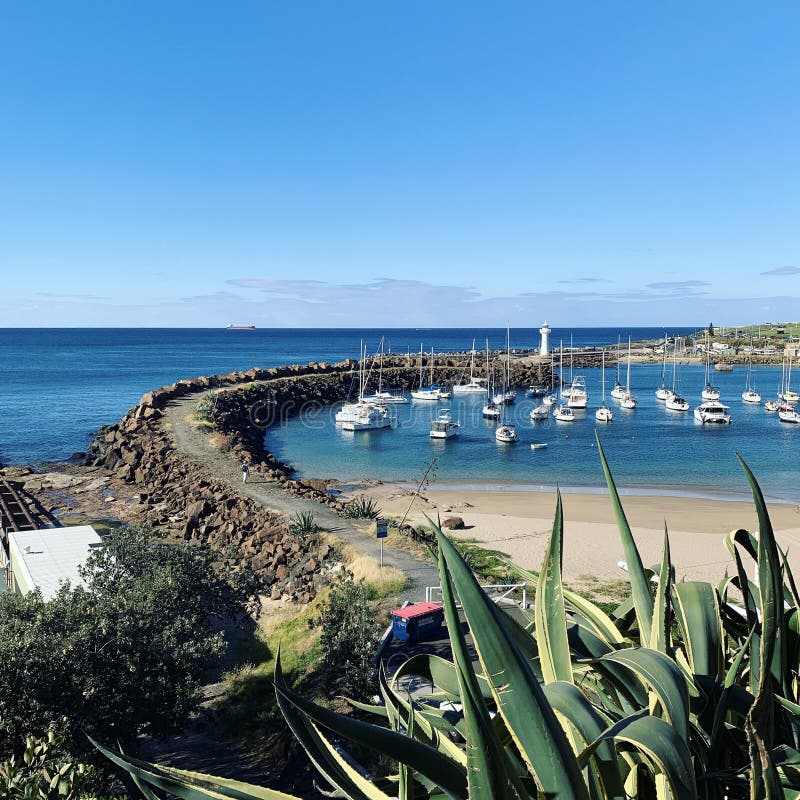 Break wall stock image. Image of break, summer, boats - 170820241