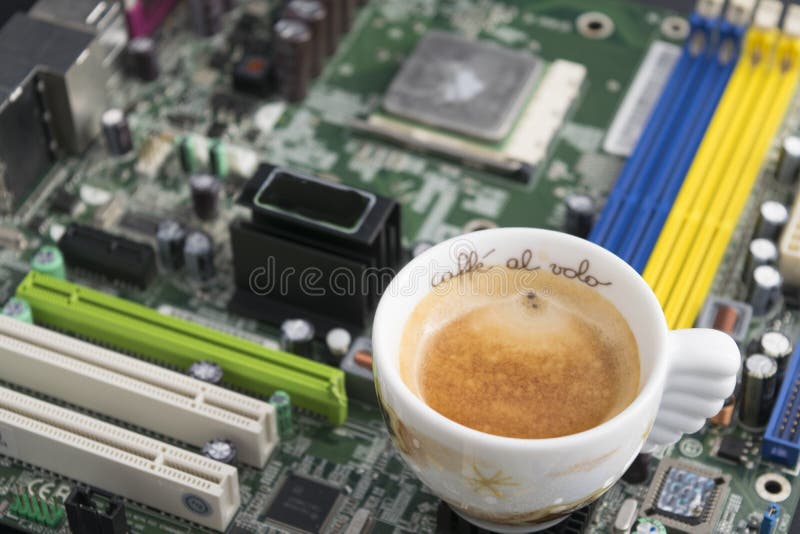 Break Work with an Expresso Coffee Stock Image - Image of concept ...