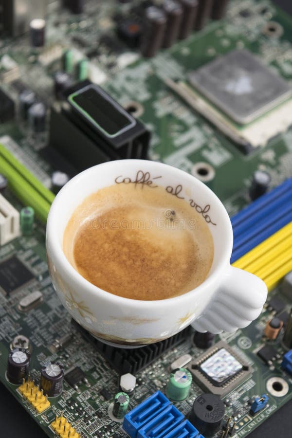 Break Work with an Expresso Coffee Stock Photo - Image of break ...