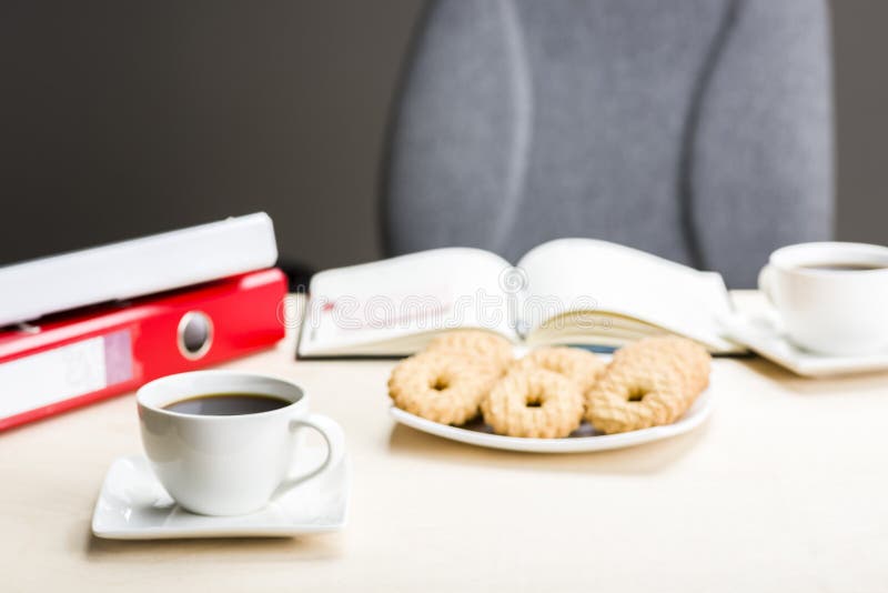 A Break at Work - Time for Something Sweet Stock Photo - Image of ...