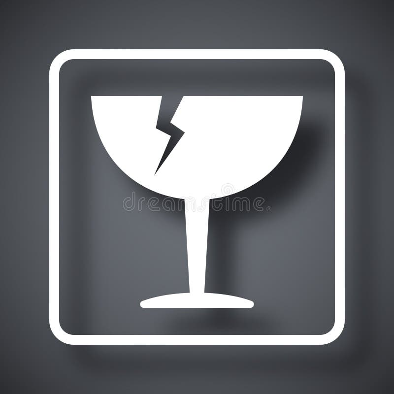 Breakable or Fragile Material Packaging Symbol Stock Vector ...