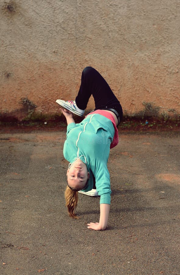 Breakdance girl stock image. Image of breakdancers, health - 35565583