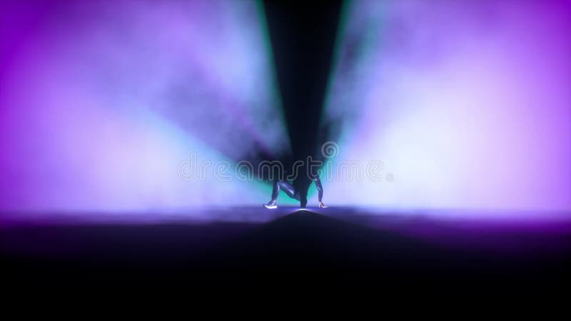 Breakdance Silhouette Flare Dancer Dancing, Slow Motion, Seamless Loop ...