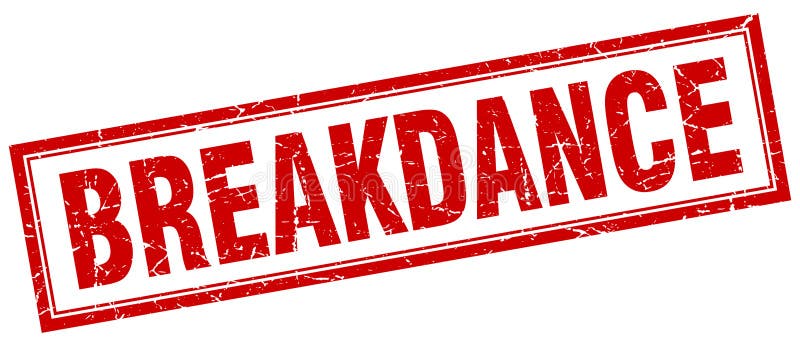 Breakdance stamp stock vector. Illustration of square - 125212268