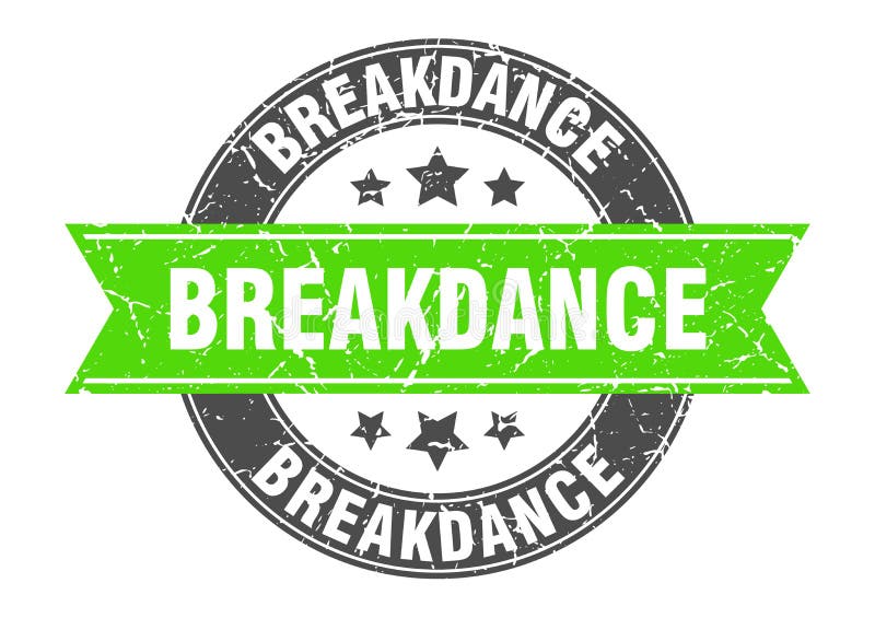 Breakdance Stamp Set. Breakdance Square Grunge Sign Stock Vector ...