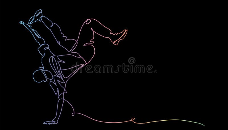 Street Dance illustration stock vector. Illustration of black - 113945430