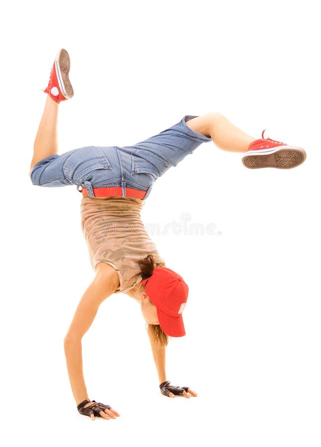 Breakdancer Standing In Cool Freeze Pose Stock Photo - Image of style ...