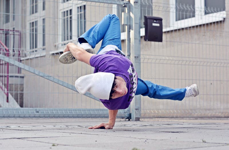 Breakdancer on the street stock image. Image of breakdance - 33947959