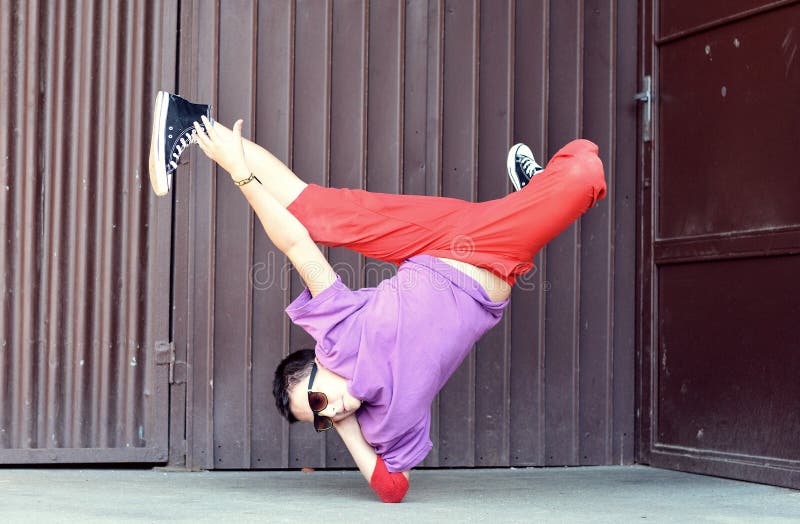 Breakdancer on the street stock image. Image of practice - 33948843