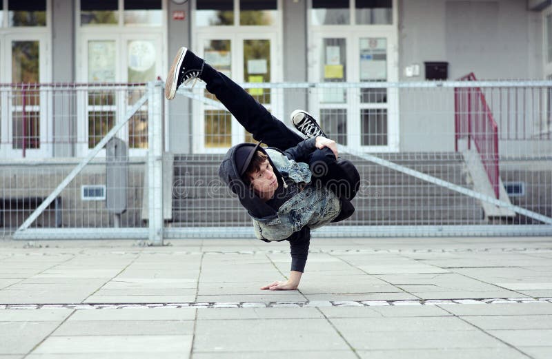 Breakdancer on the street stock photo. Image of culture - 39334062