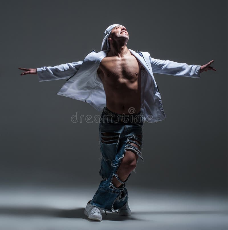Breakdancer in a studio stock image. Image of midair - 34317235